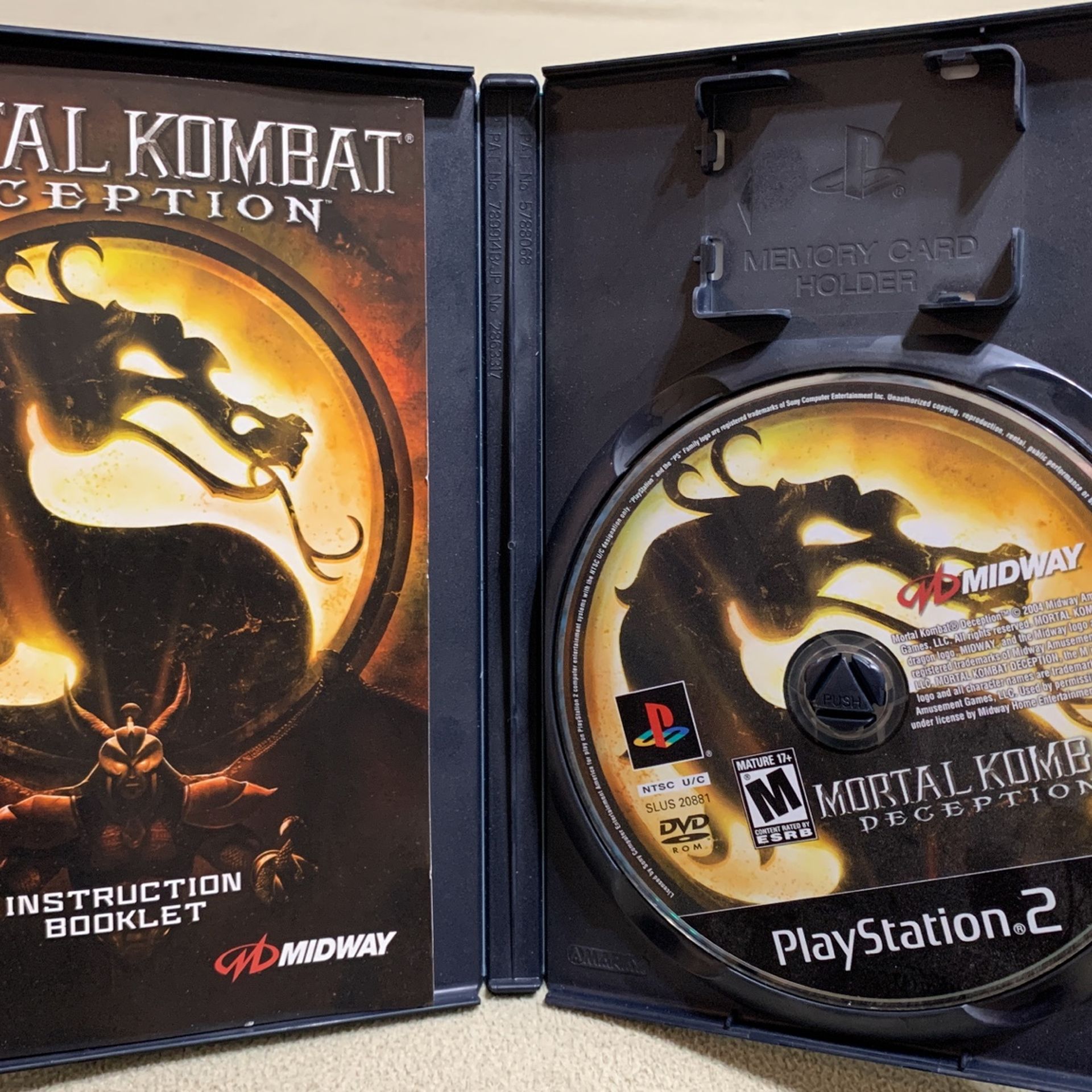 Mortal Kombat Deception Ps2