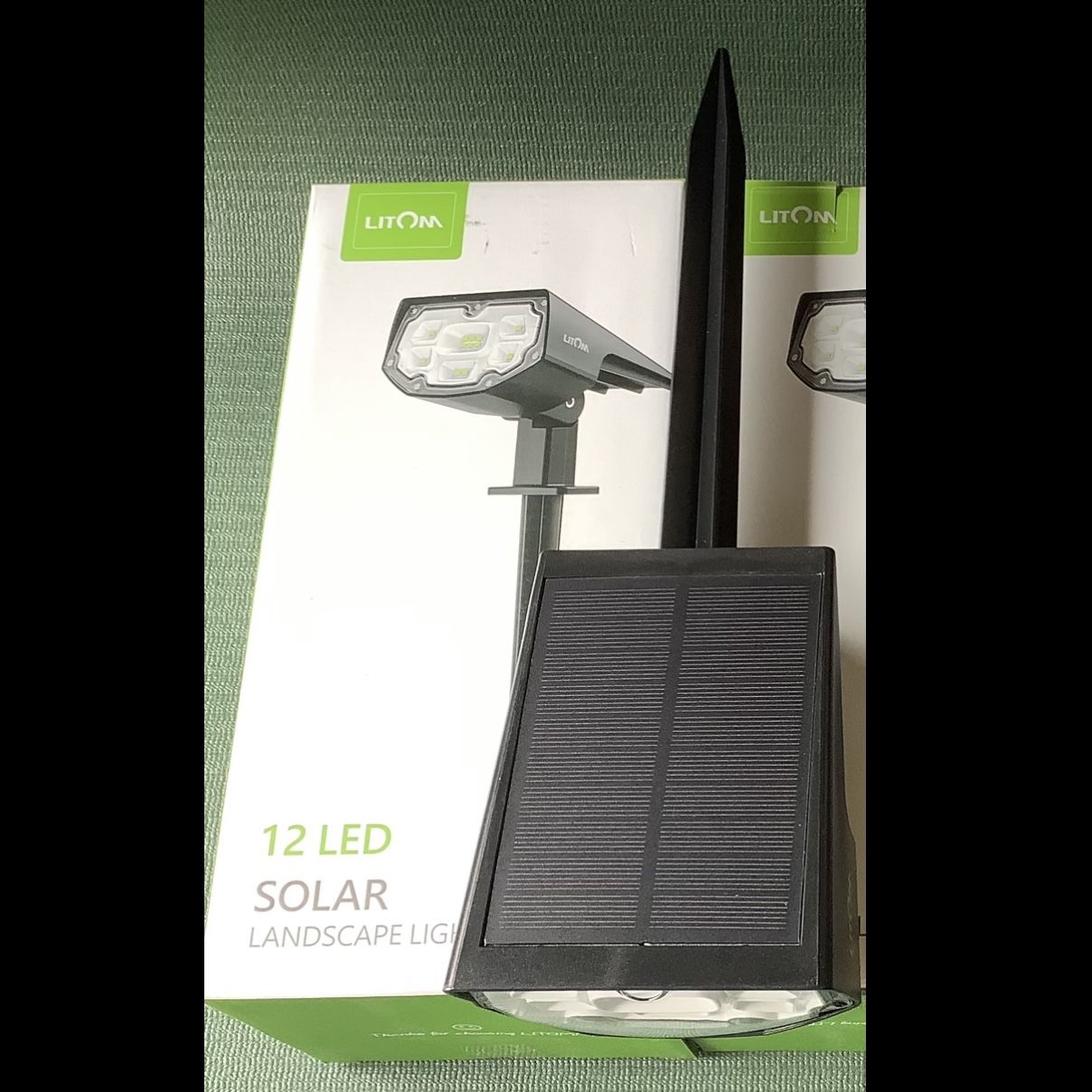 4 Piece Litom 12 Led Solar Spotlight. Landscape Light for Sale in ...