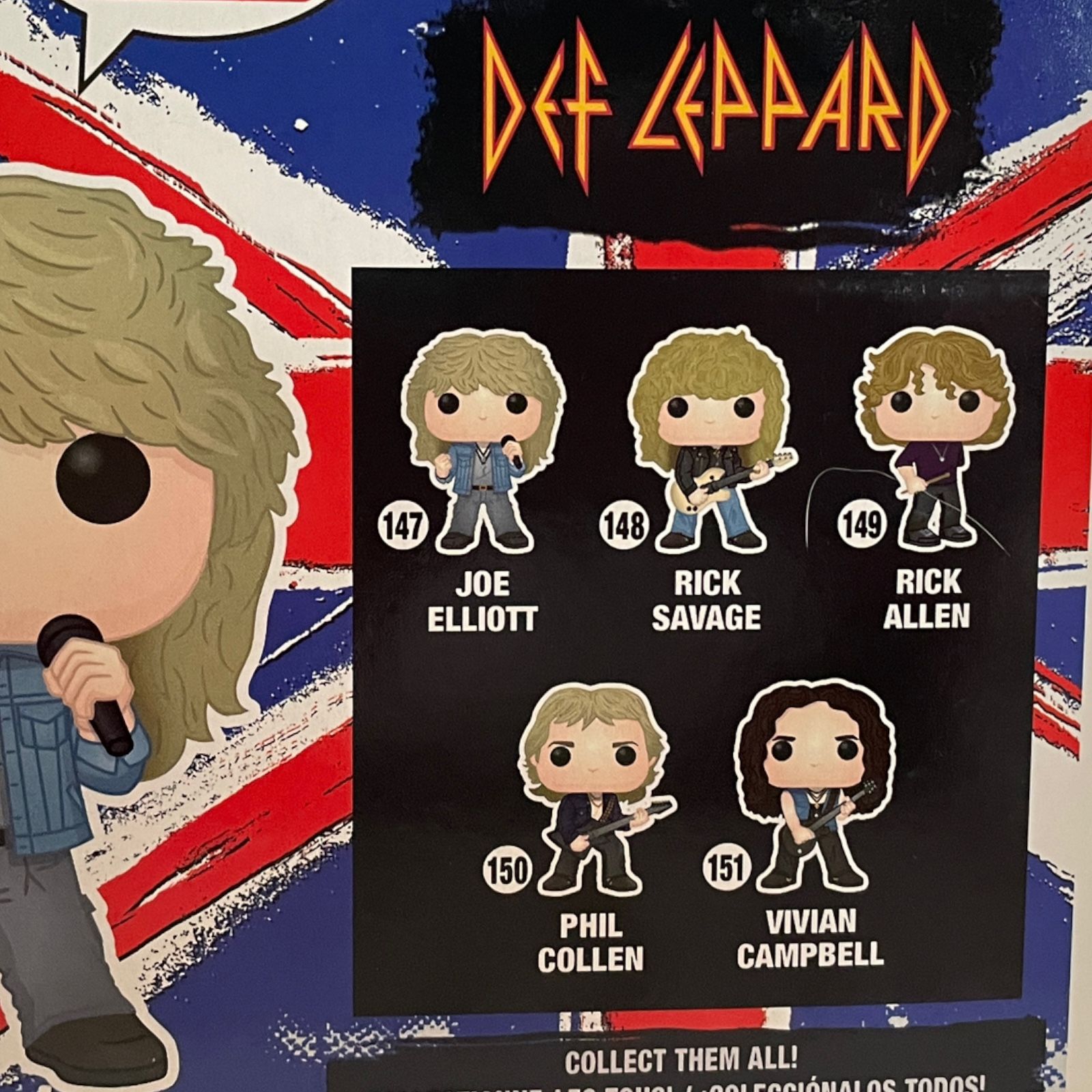 5pc Complete Set Def Leppard Vaulted Funko Pops 2019 NIB for Sale in ...