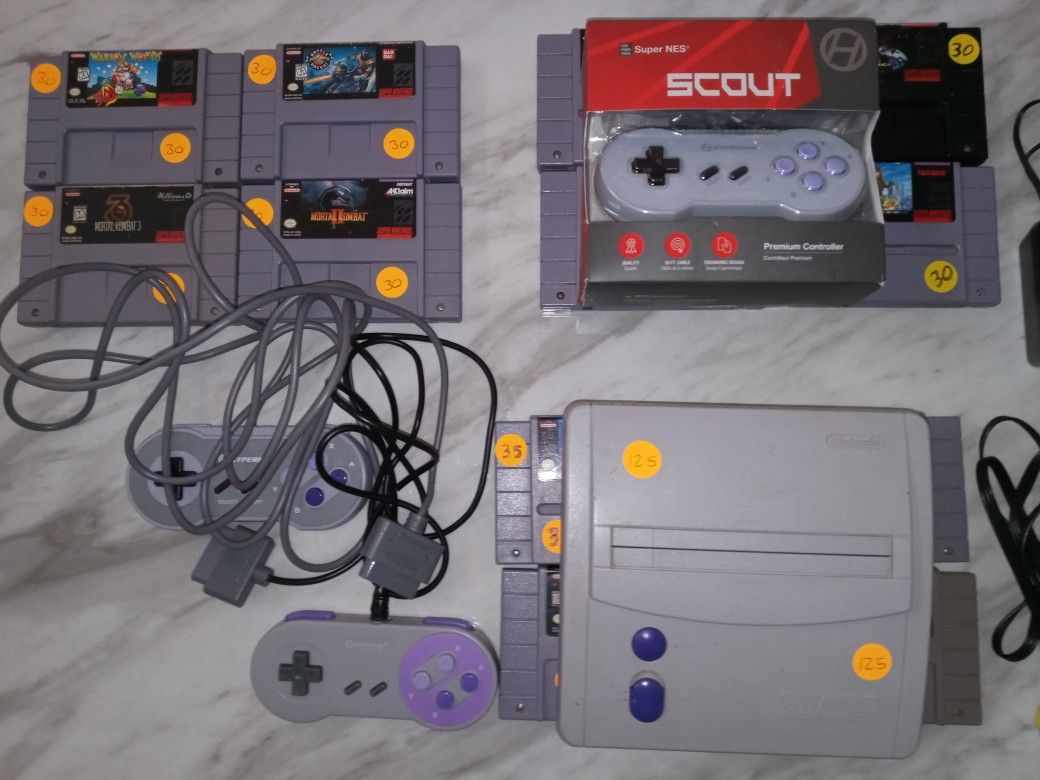 SNES Super Nintendo *** 1990 Classic Video Game * Entertainment * for ...