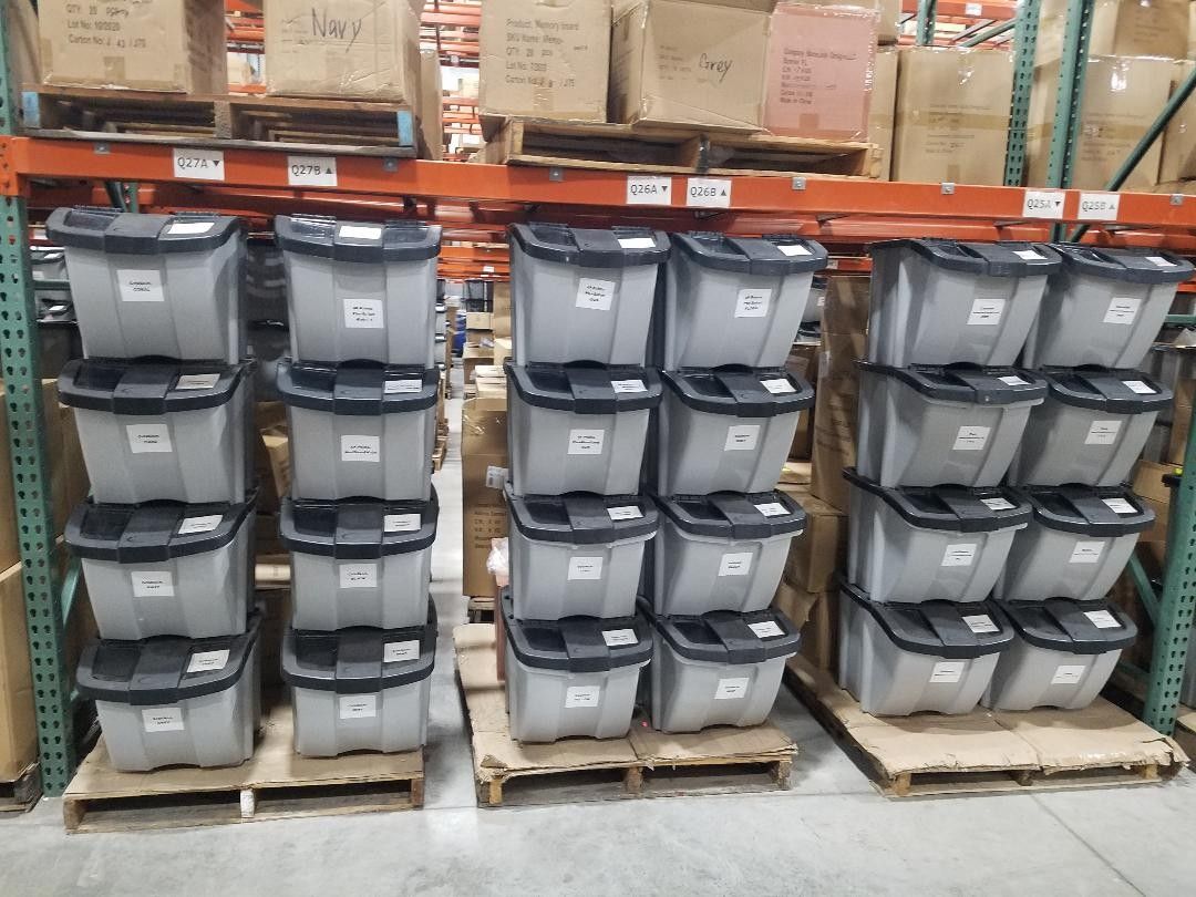 New Stackable Storage Bins With Flip Open Removable Lids 18 Gallon for ...