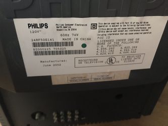Philips 24RF50S141 24” CRT TV S-Video Component Amazing Philips 24RF50S141 24” CRT TV S-Video Component Amazing