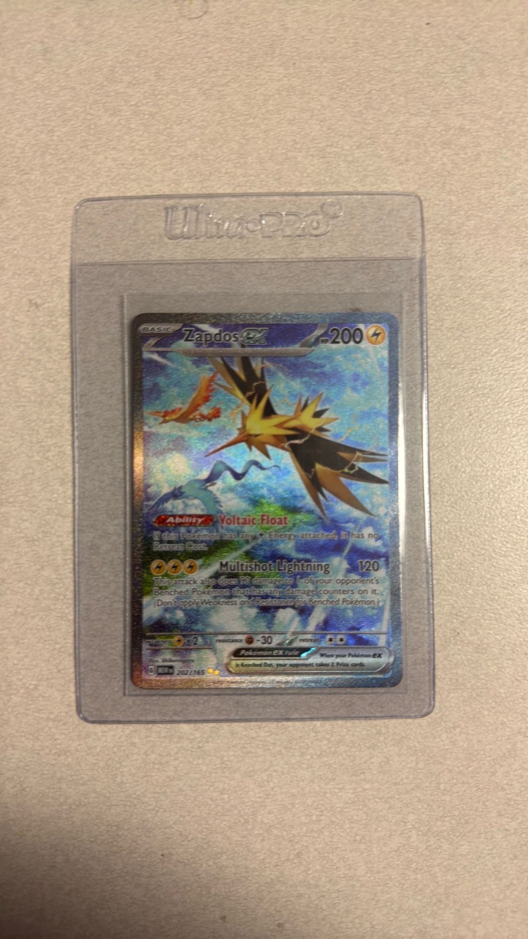 Pokemon, Zapdos ex - 202/165 - SV: Scarlet & Violet 151 for Sale in ...