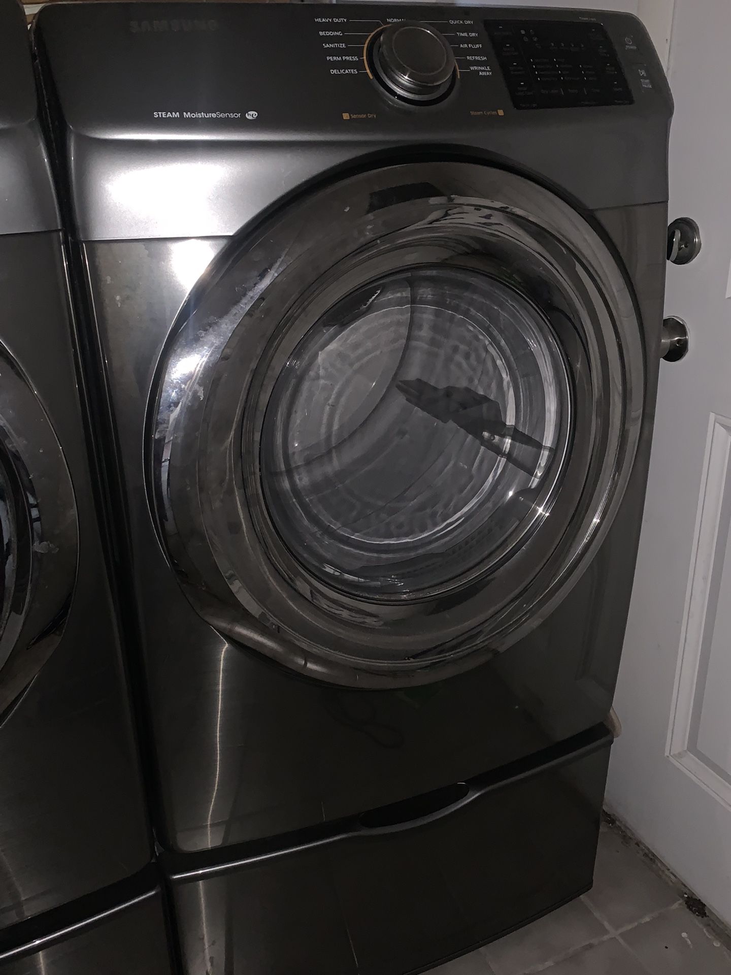 Samsung HE Smart Stackable Front Loading Dryer With Storage for Sale in ...