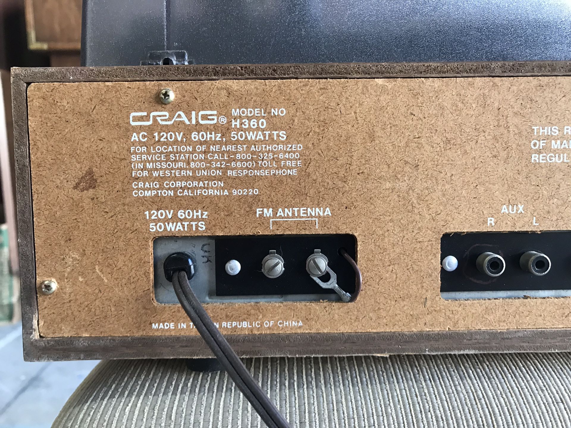 Vintage Craig H360 Stereo System - Receiver, 8-Track, Turntable for ...