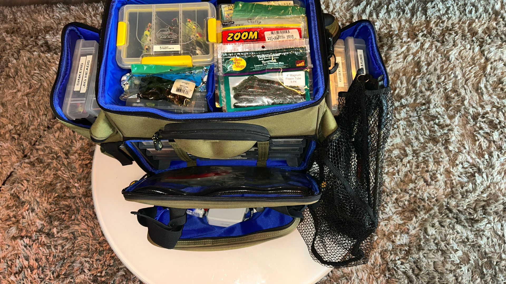 Bass Pro XPS Extreme Performance System Fishing Equipment Bag w/Tackle ...