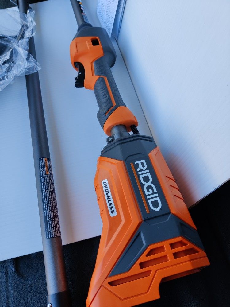 Brand New Ridgid 18v Brushless String Trimmer TOOL ONLY Weed Eater ...