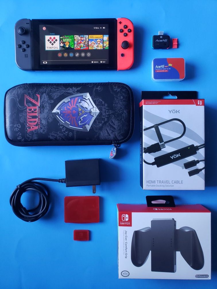 Nintendo Switch *Modded *~7 Games Installed~ 64gb SD card With ...