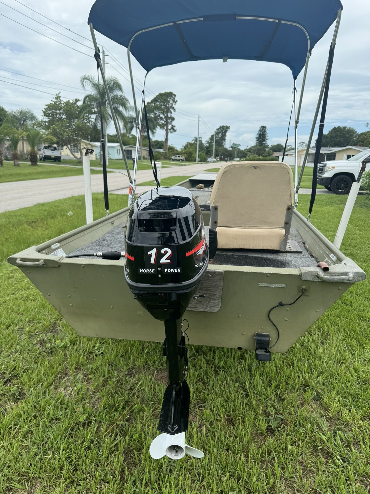 NEW12hp Engine 14FT Boat Ready To Go! for Sale in Port St. Lucie, FL ...