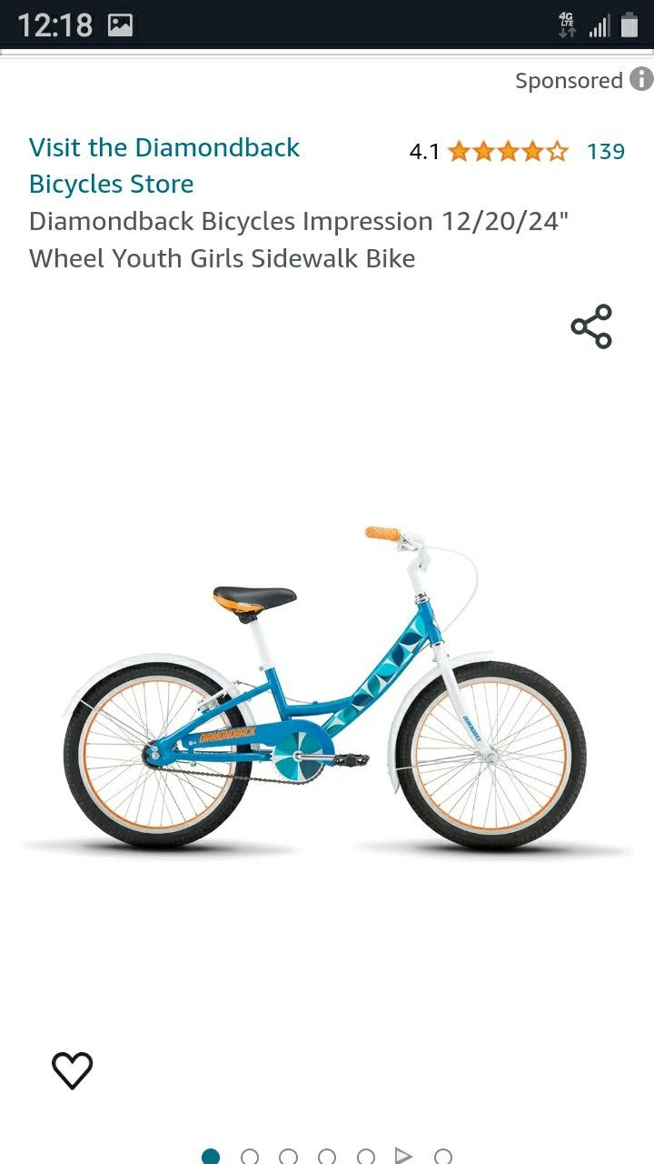 Diamondback Youth Girl 20" Bicycle Like New condition. for Sale in ...