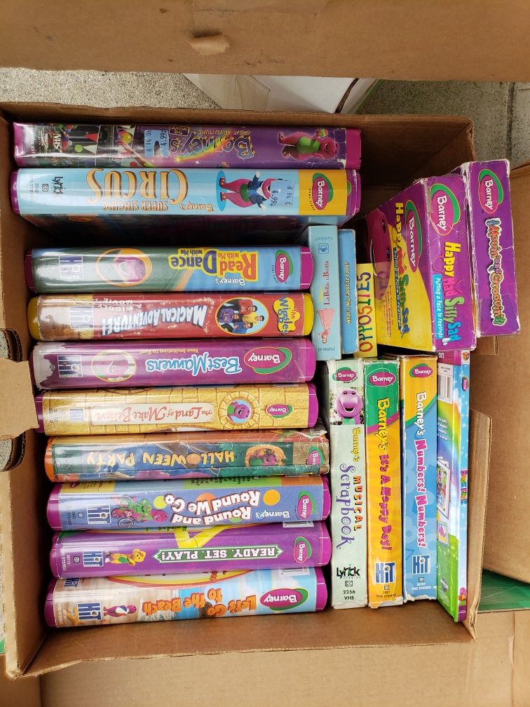 Barney Vhs Box