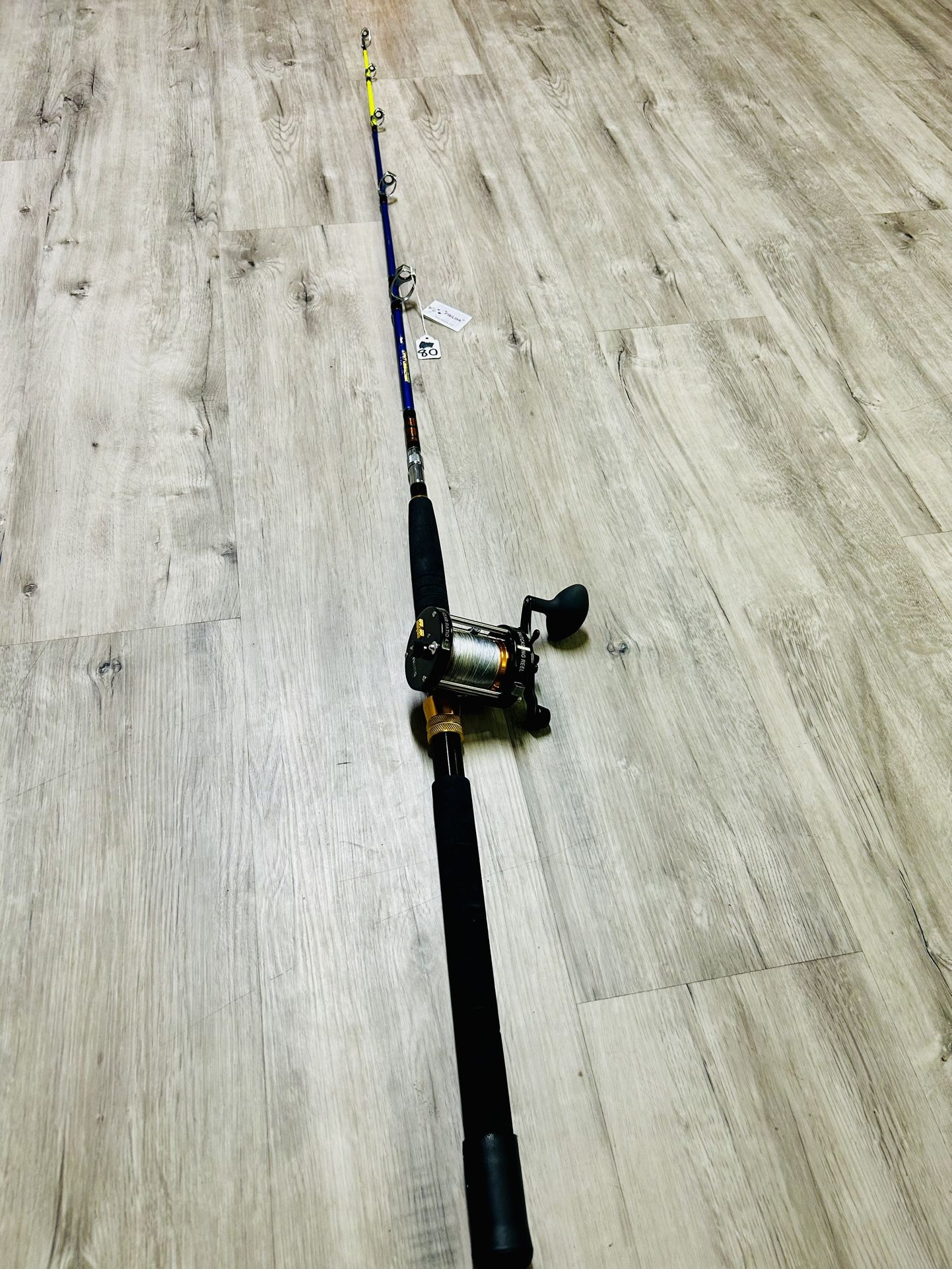 Fiblink 6’ 30-60lb brand new fishing rod with Kastking 70R fishing reel ...