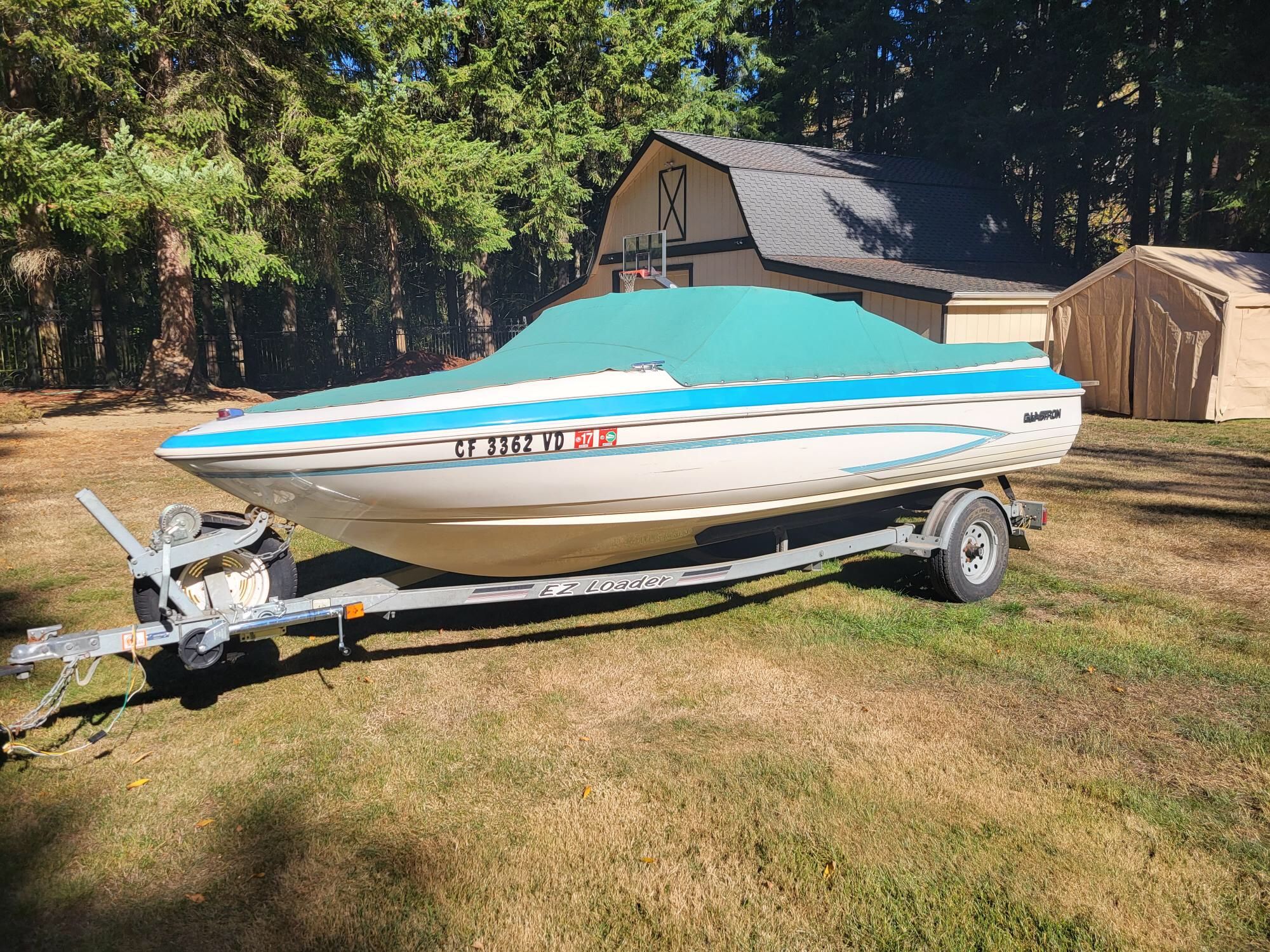 1994 Glastron 17.5' Open Bow Runabout with Teak Swim step. Includes ...