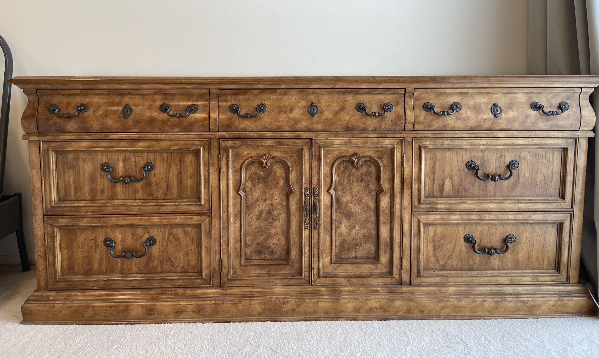 2-Piece Solid Pecan Wood Bedroom Set for Sale in Huntington Beach, CA ...