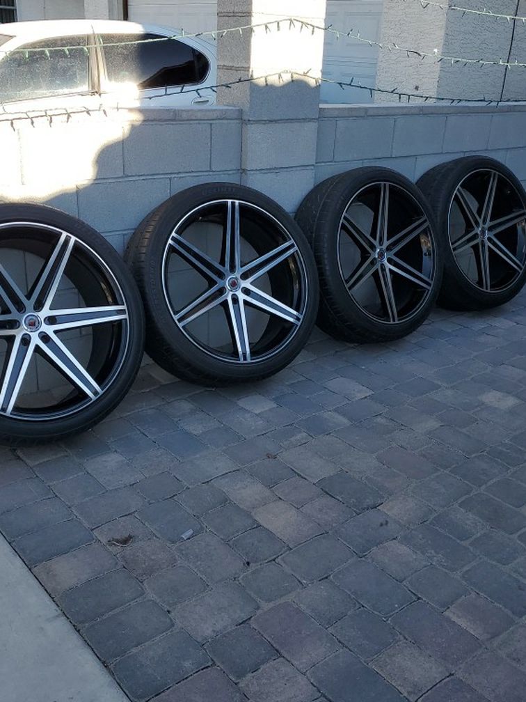 24" Rims and tires for Sale in Las Vegas, NV - OfferUp