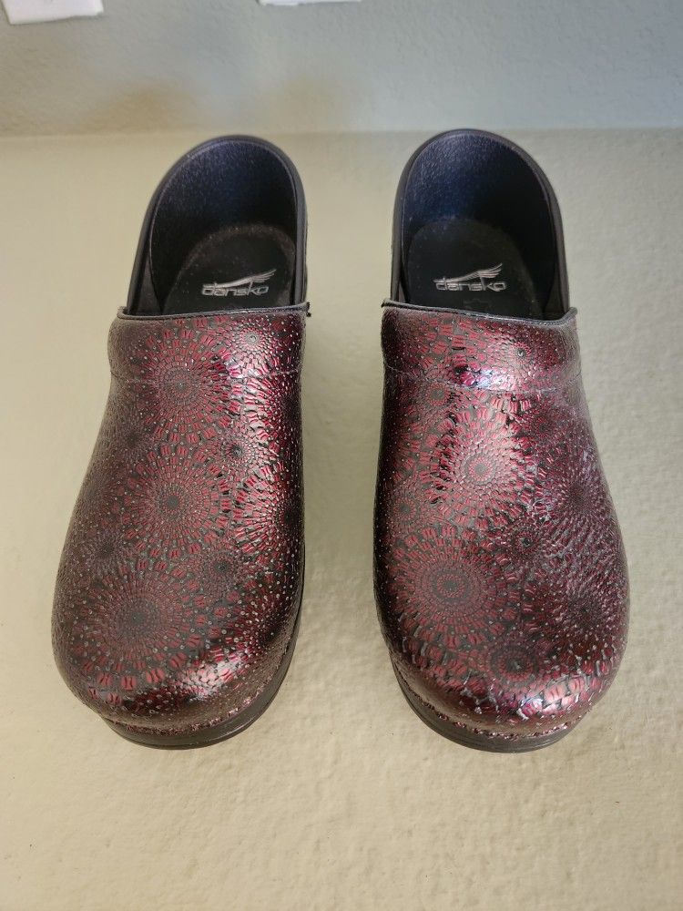 Pink Glitter Dansko Clog