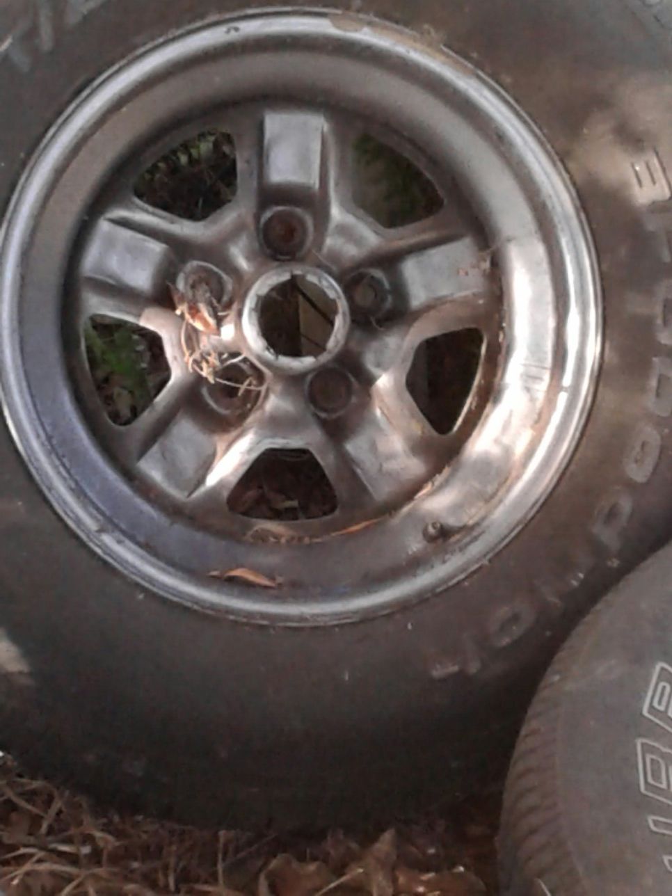 Set of 4 oldsmobile cutlass rally wheels 15x7 as seen bad tires for ...