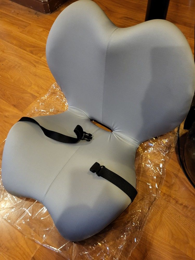 Premium Seat Cushion Back Support Pad Upper Lower Thoracic Lumbar ...