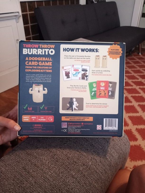 Throw Throw Burrito Game for Sale in San Diego, CA - OfferUp