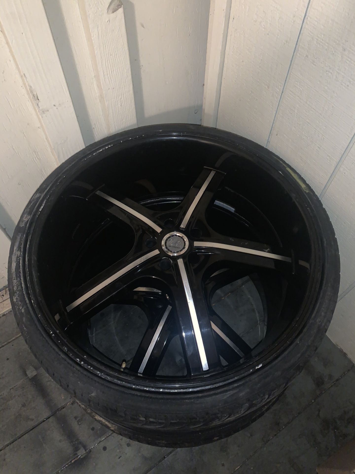 5 lug 24 inch rims w/ tires for Sale in Canby, OR - OfferUp