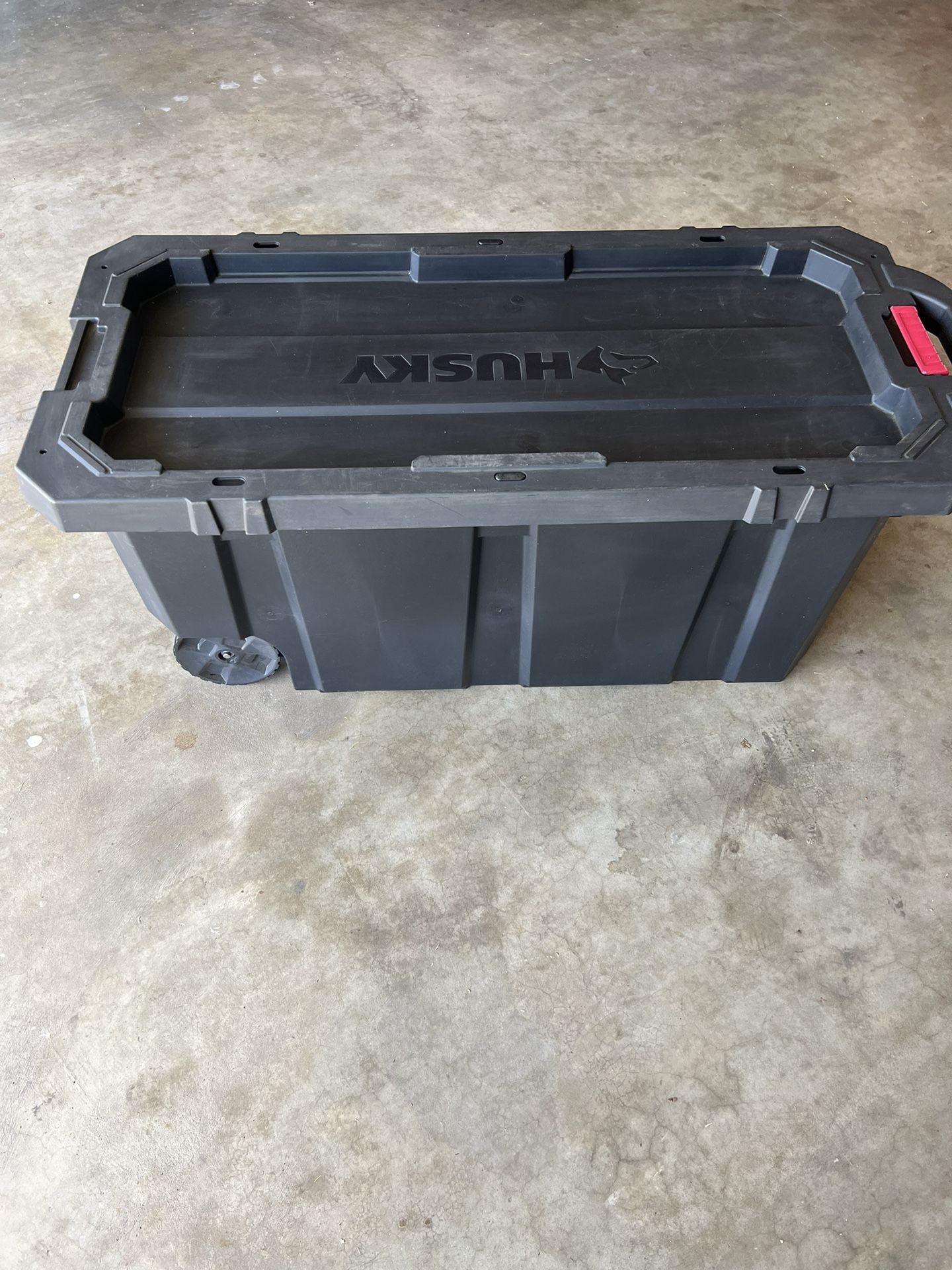 Husky 45 Gallon Latch & Stack Tote With Wheels for Sale in Ontario, CA ...