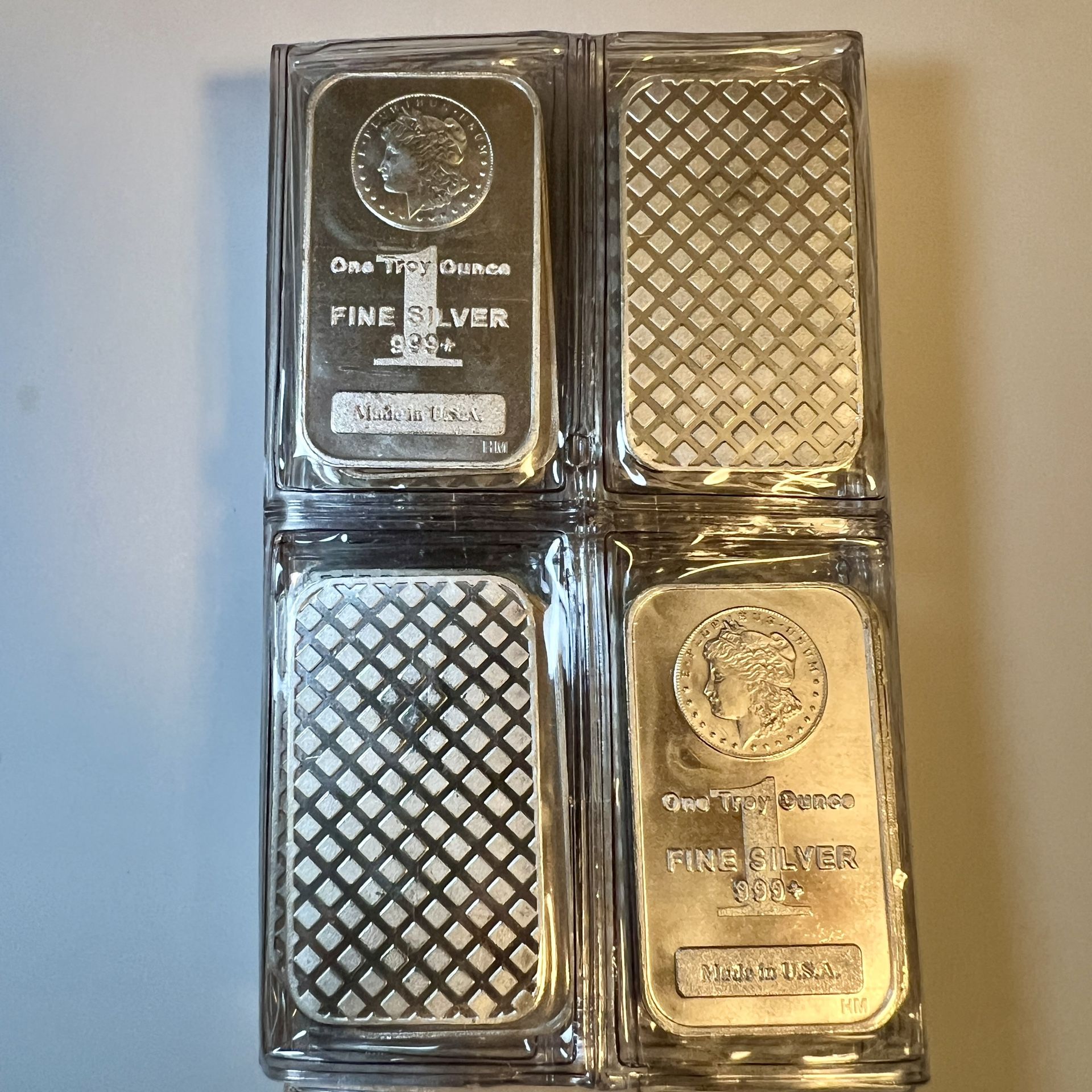 Collection of 40 1 oz Fine Silver Bars - .999 Fine Silver - Beautiful ...