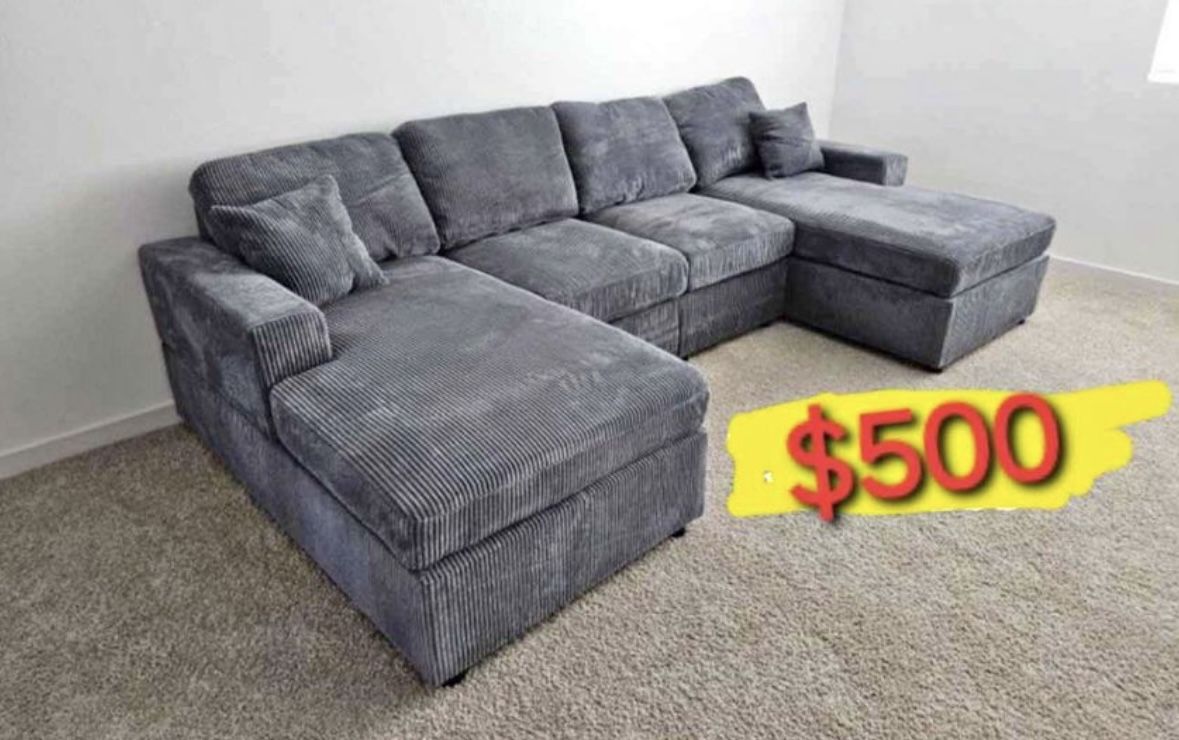 Double Chase Sectional Couch for Sale in Palmdale, CA - OfferUp