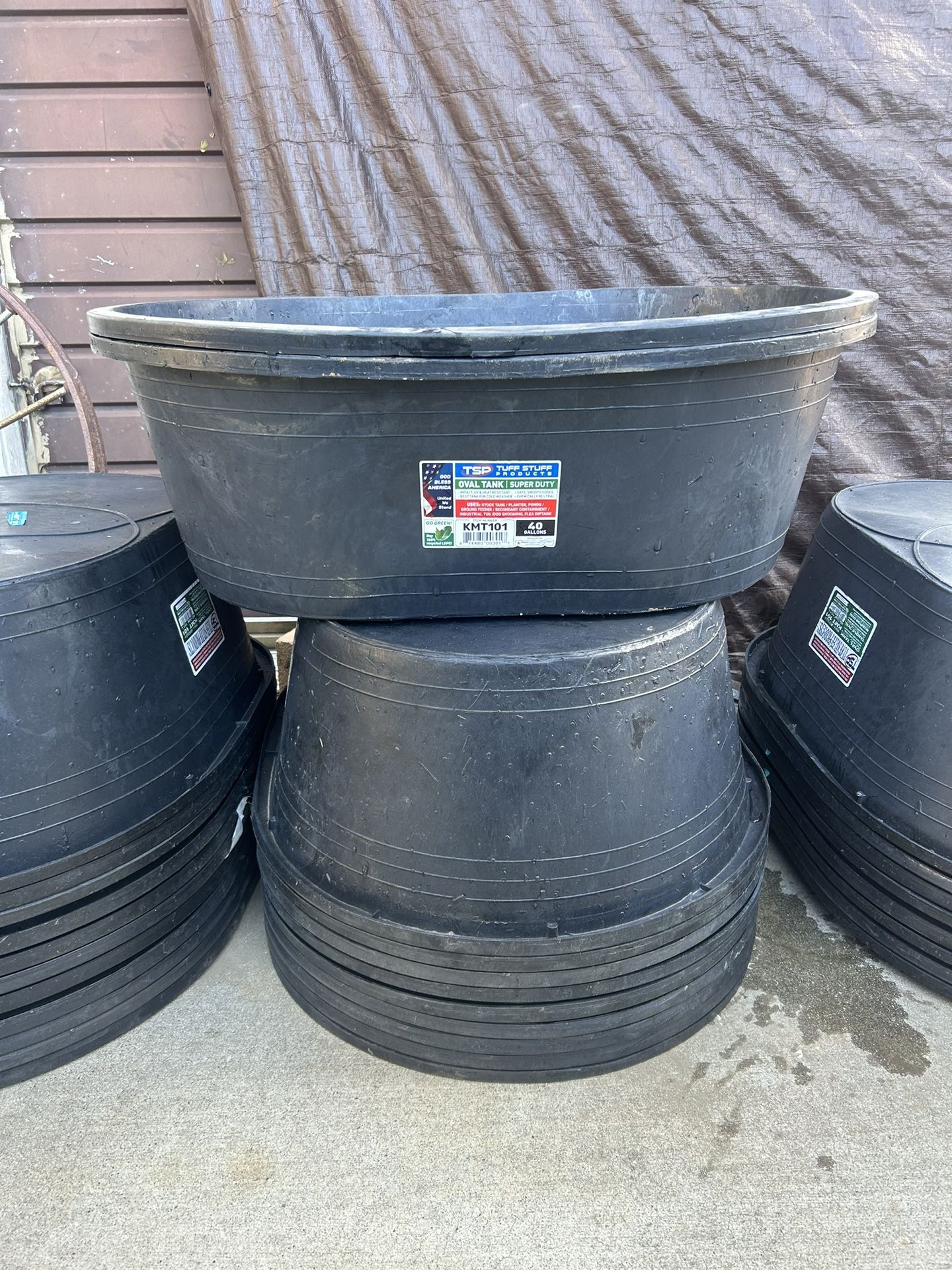 Live Stock New 40 Gallons Heavy Duty Plastic Buckets for Sale in ...