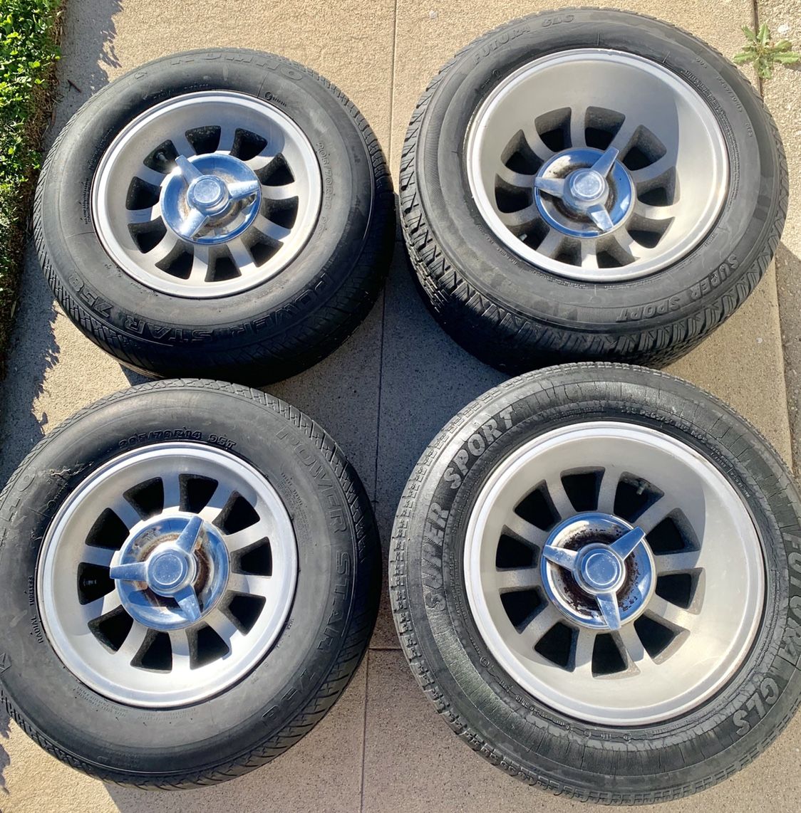 Vintage Western Aluminum Mag Wheels 14X7 Staggered 14X10 Rims 6 Lug for ...