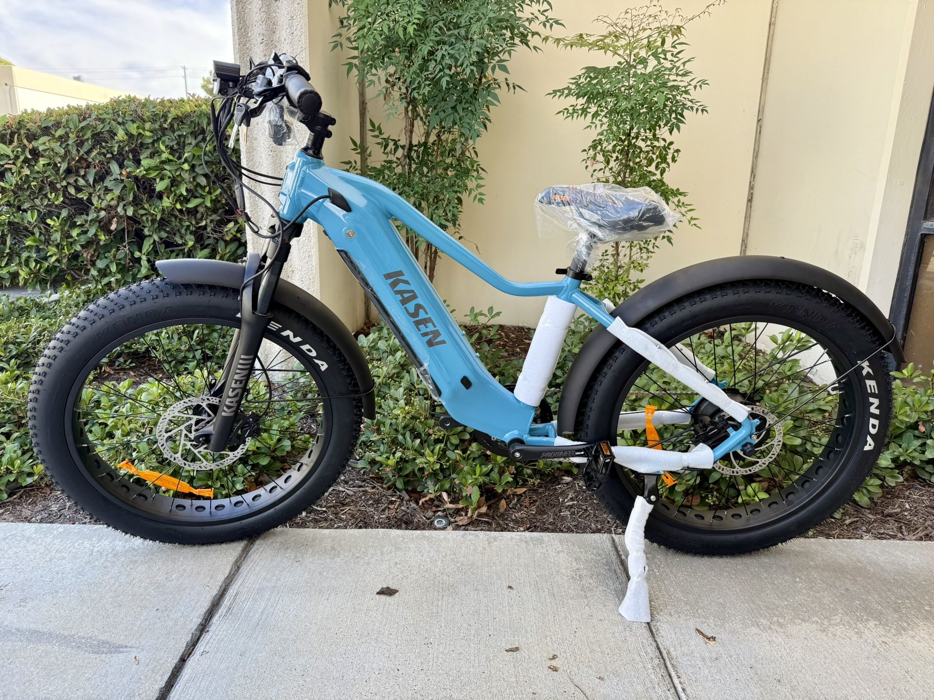 Kasen Ranger 750W Electric Fat Tire Bike –Step Over Through – Blue ...