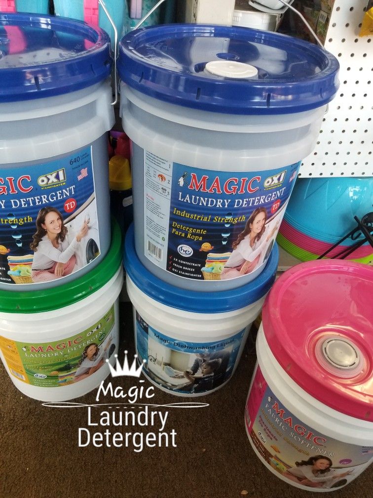 Magic Liquid Laundry Detergent 5gallon bucket for Sale in Bell, CA ...