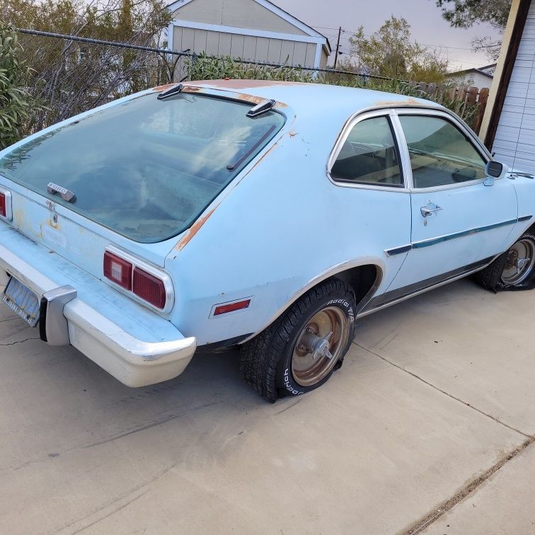 Blue Ford Pinto