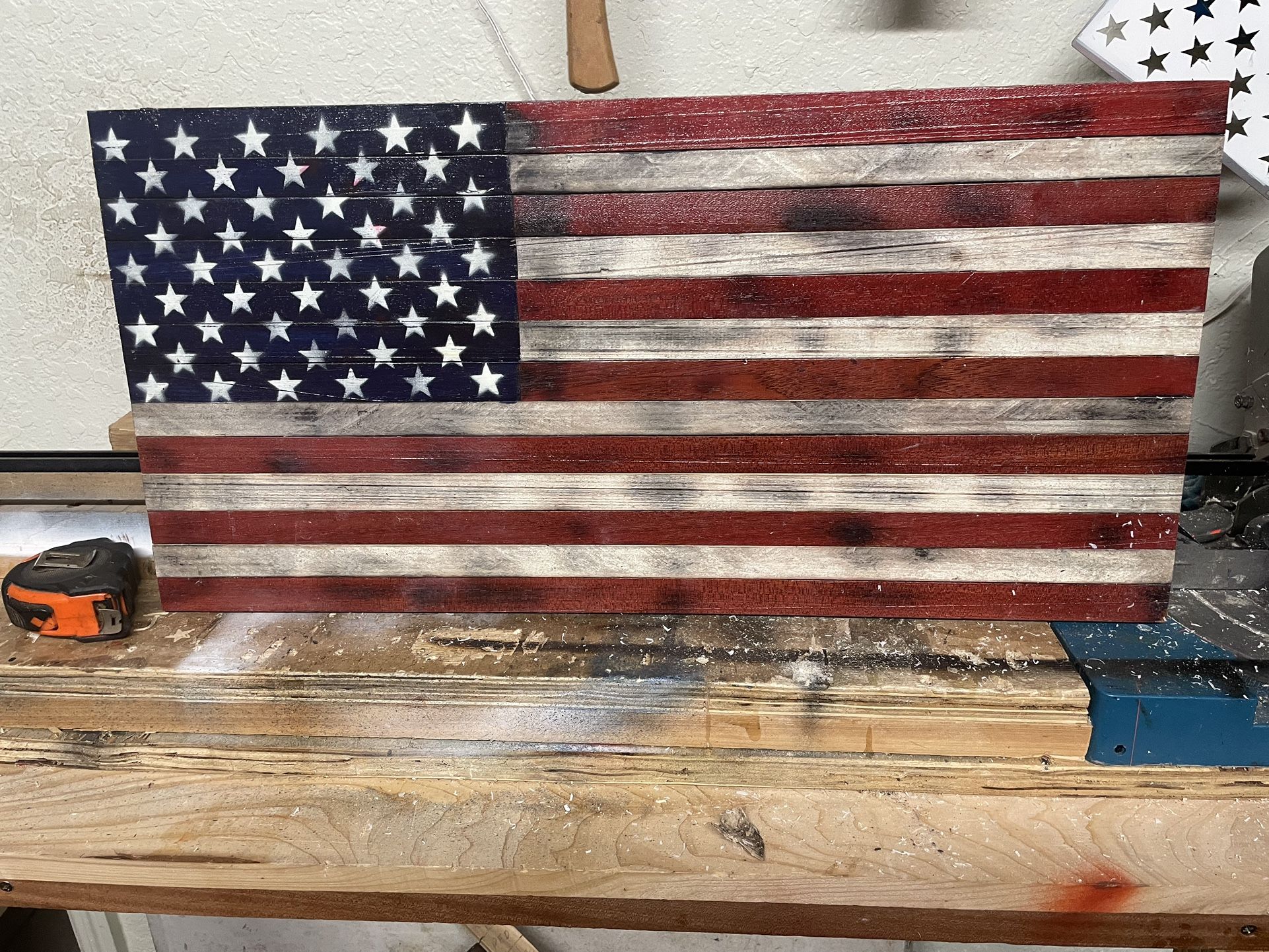 Rustic Distressed American Wooden Flag for Sale in Port St. Lucie, FL ...
