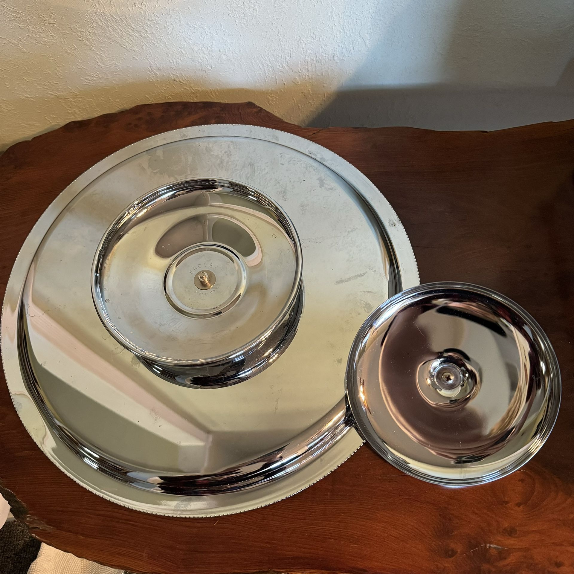 Mid-Century Modern Lazy Susan Chrome & Glass for Sale in Long Beach, CA ...