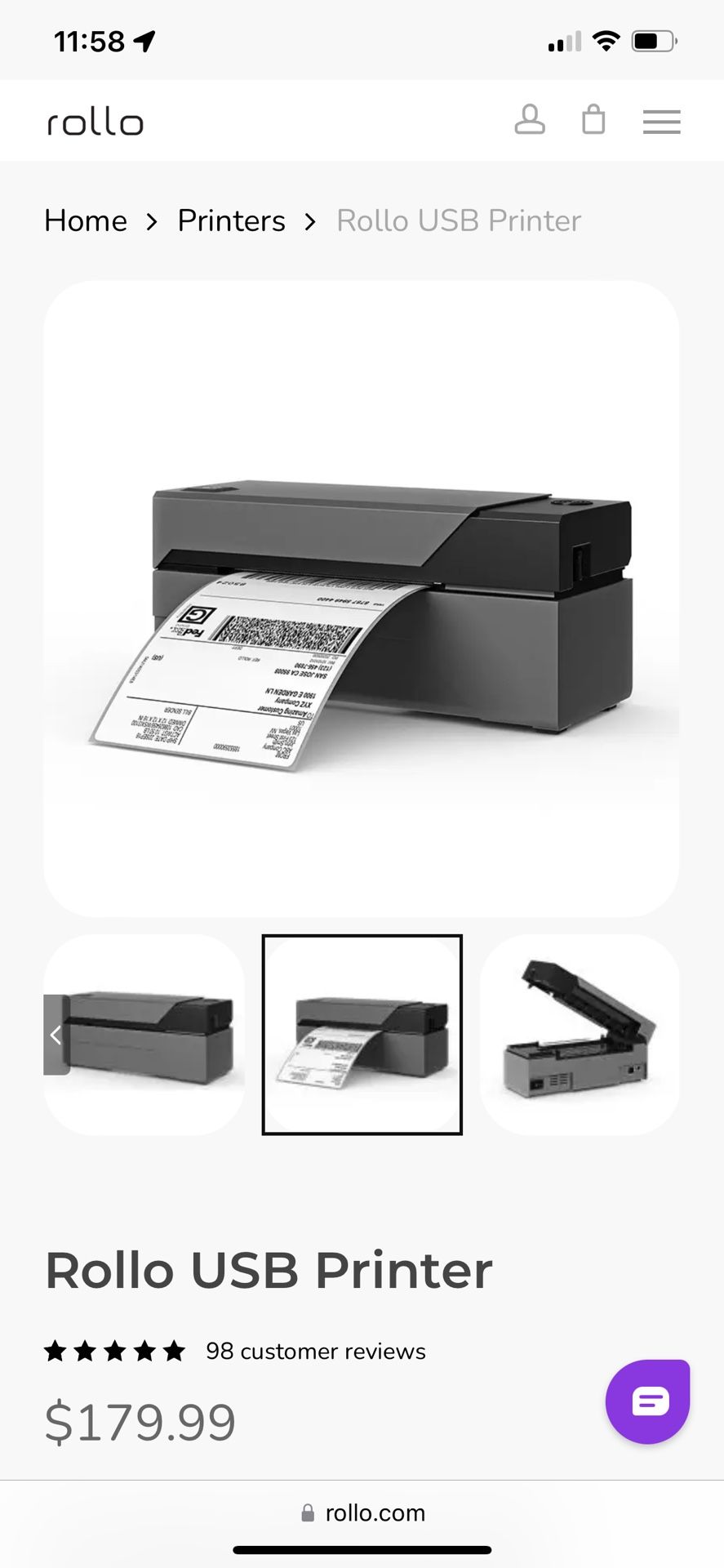 Rollo Printer for Sale in San Diego, CA - OfferUp