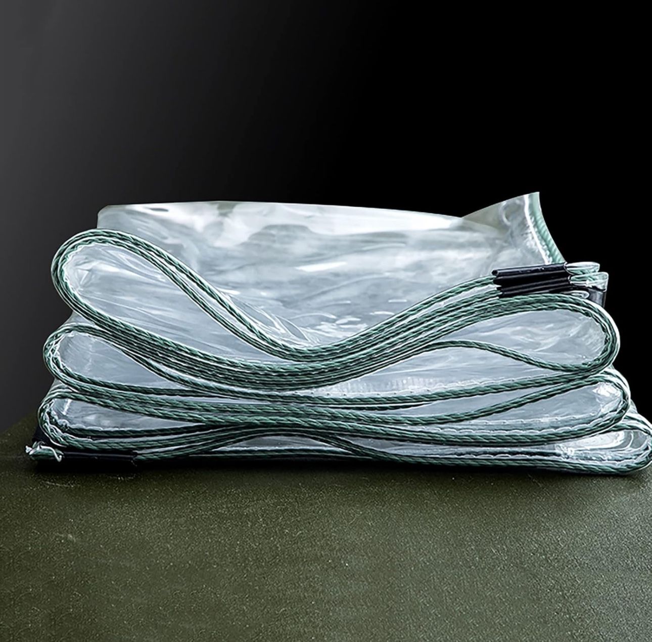 Clear Waterproof Tarp, PVC Tarpaulin with Grommets, Tear Resistant ...