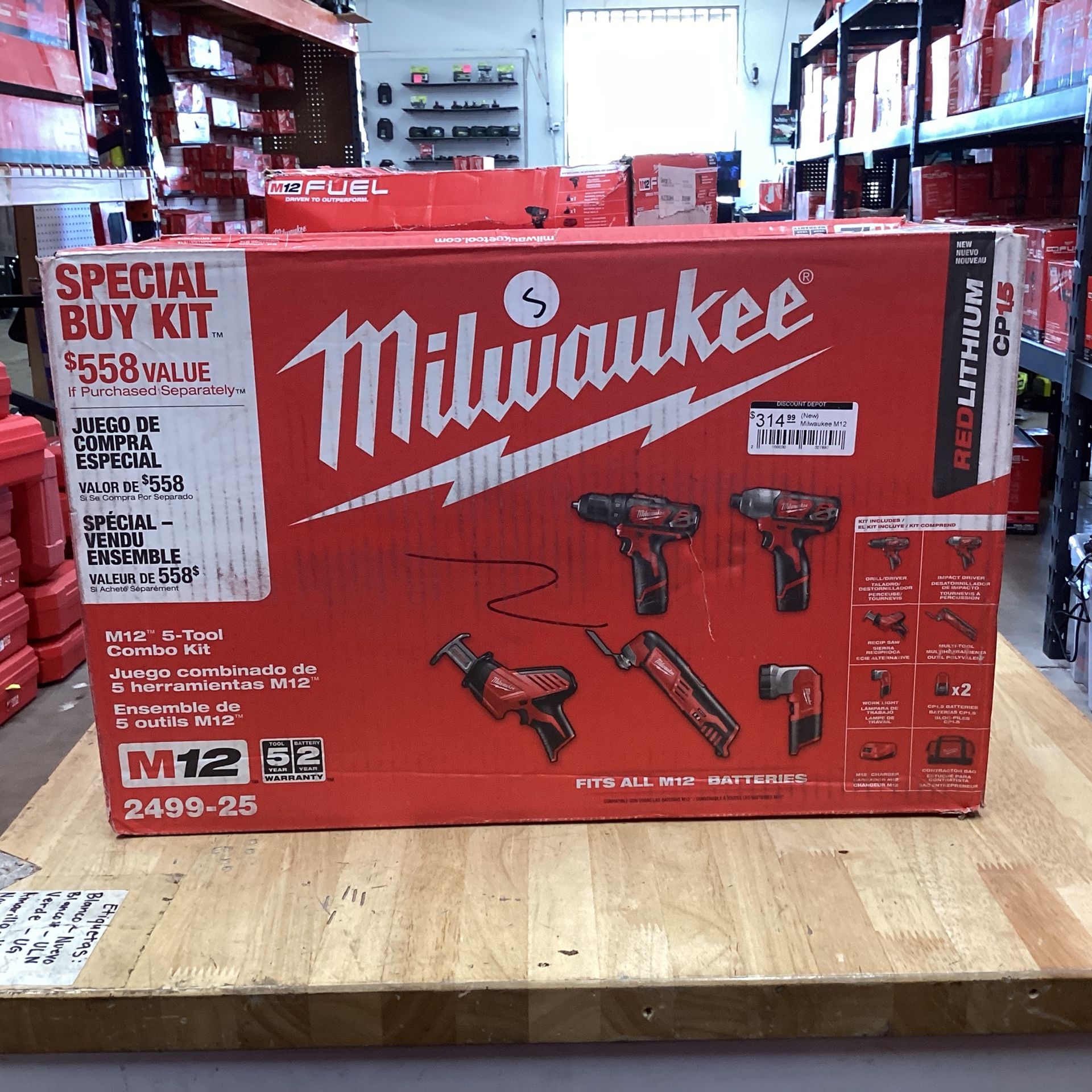 Milwaukee M12 12-Volt Lithium-Ion Cordless Impact Wrench/Screwdriver ...