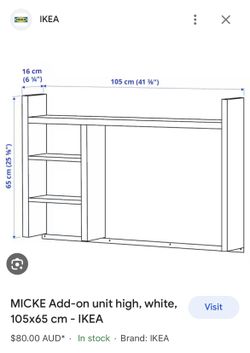 Espresso Ikea Desk With Add On Shelf for Sale in Mesa AZ OfferUp