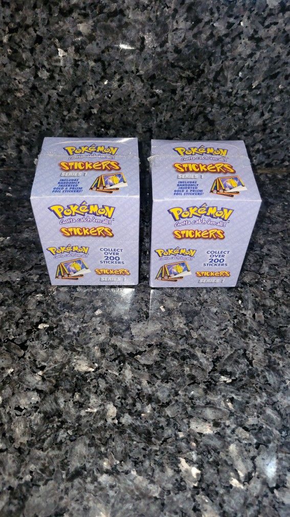 Pokemon 1999 Series 1 Sticker Booster Box (2 Available) for Sale in ...
