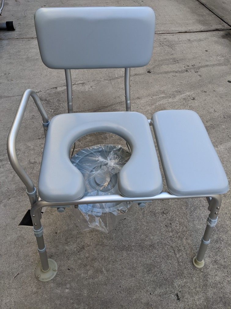 Drive Padded Seat Transfer Bench With Commode Opening for Sale in Los ...