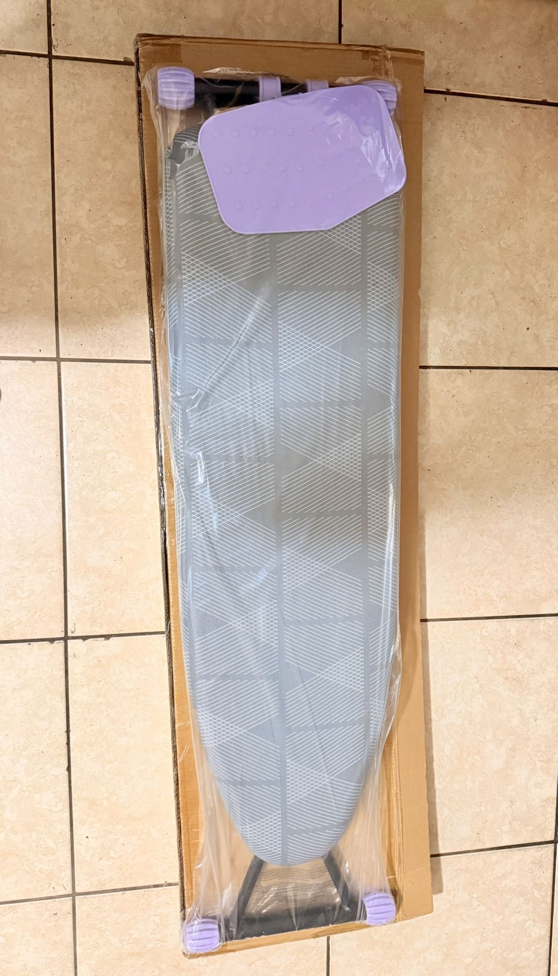 Full-Size Ironing Board Cover & Pad – Gray Cube Pattern | New in ...
