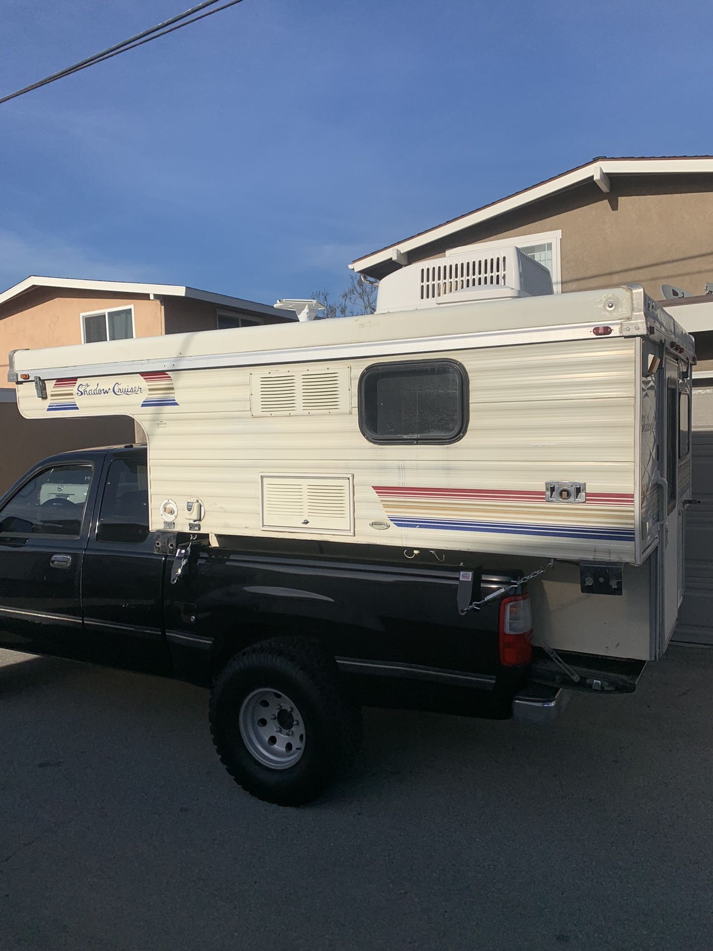 Shadow cruiser cab over pop up truck camper for Sale in Costa Mesa, CA ...