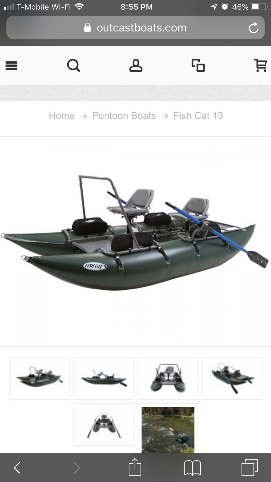 Fish cat 13 2 person pontoon boat. 1 year old and has already caught ...