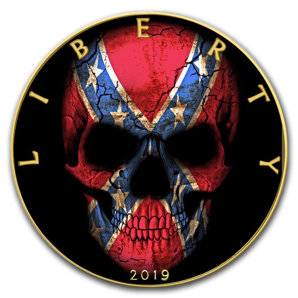 Rebel Flag Skull