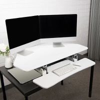 FLEXISPOT 41" Height Adjustable Standing Corner Desk Converter with ...