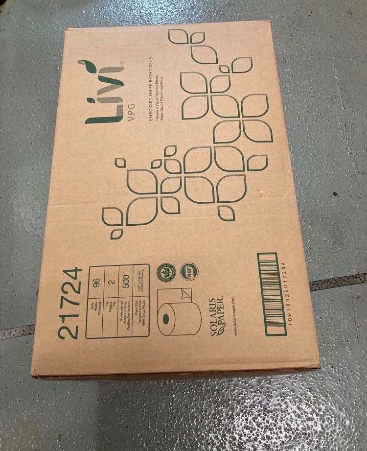 Solaris Paper Inc. Basic Bath Tissue 2-Ply 500 Sheets 96RL/CT White ...