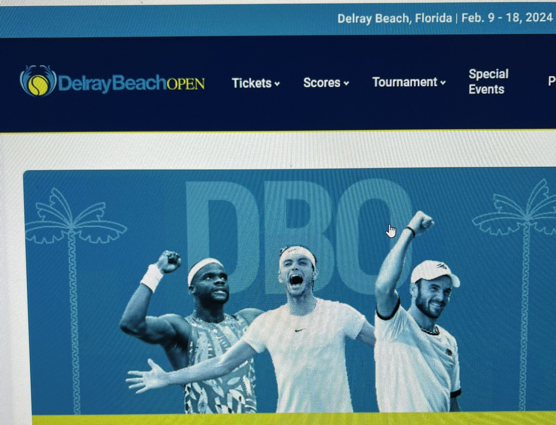 Delray Beach Open Finals 2/18/24: In Shade Behind Baseline First Row Of ...
