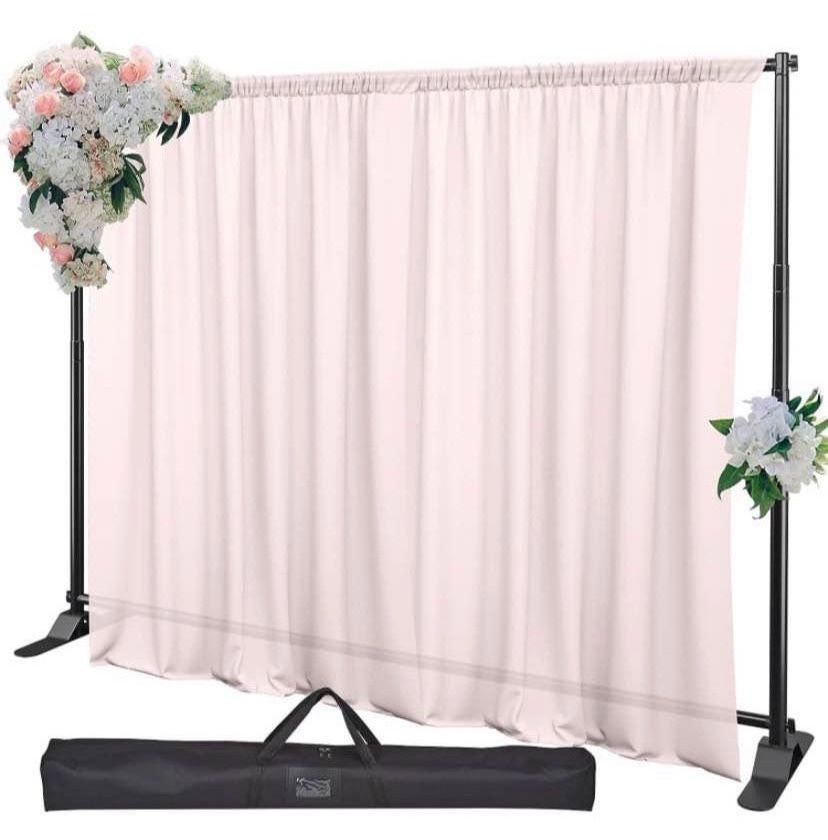 Black 8x10' Backdrop Stand for Parties Wedding Birthday Events ...