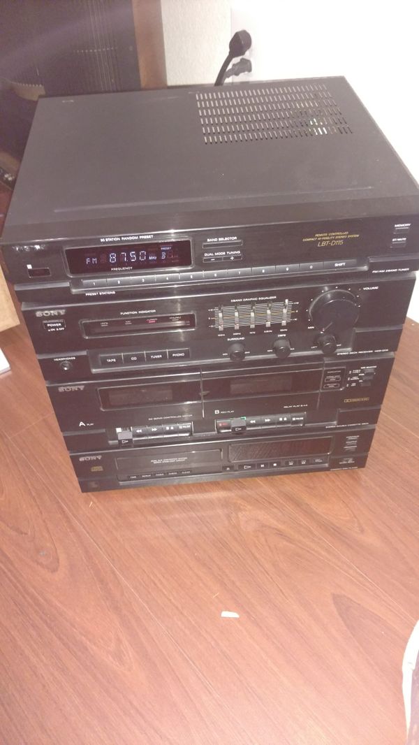 Sony LBT-D105 Stereo System AM/FM Radio Dual Cassette Player for Sale ...