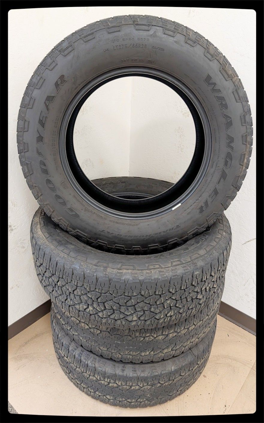 Set Of 4 Used Goodyear Wrangler TrailRunner 275/60R20 for Sale in Tempe ...